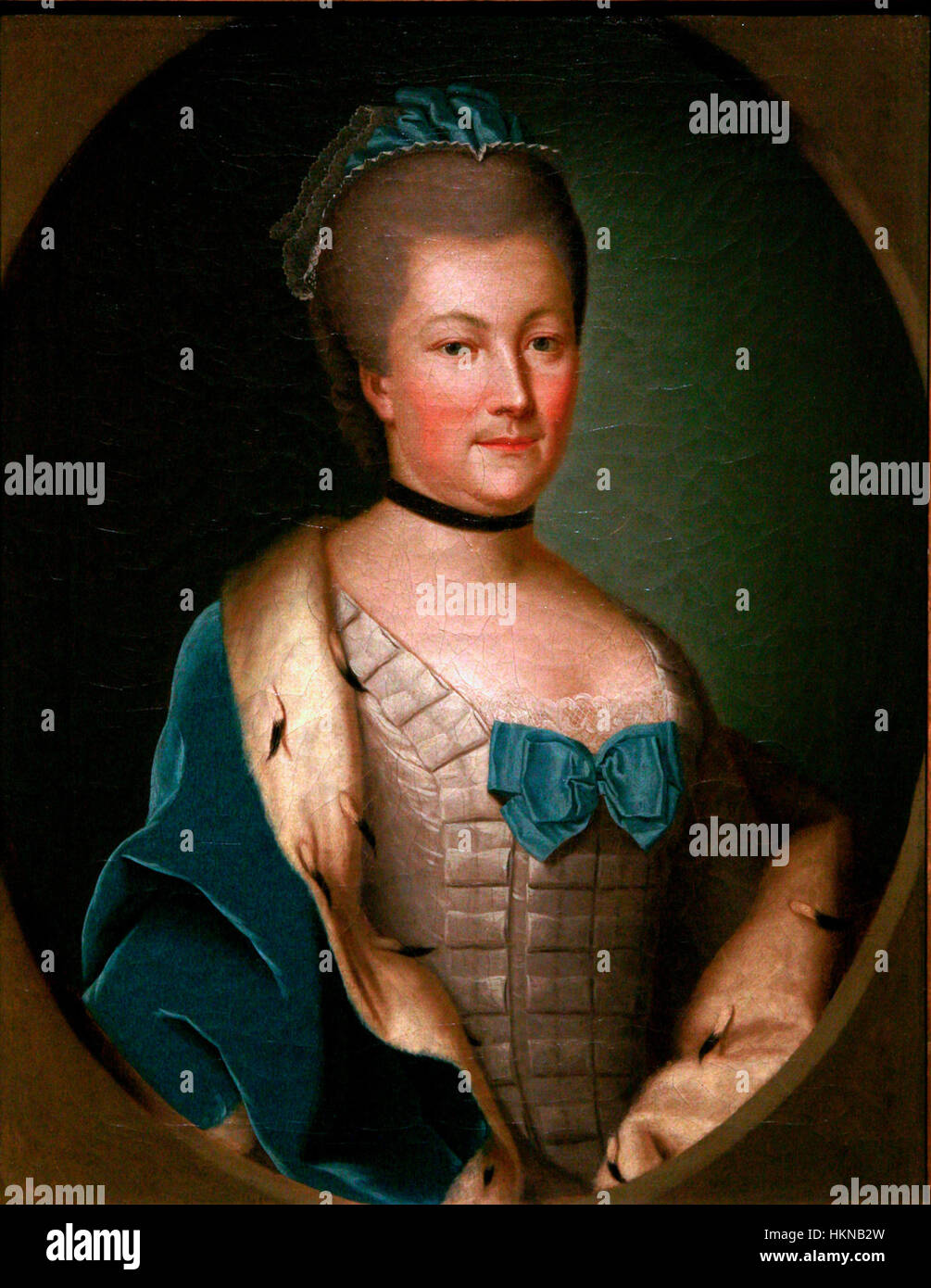 This portrait depicts Caroline-Henriette of Hesse-Darmstadt, a German ...