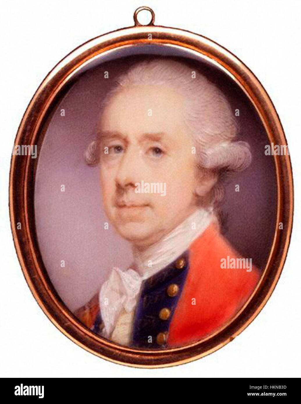 This miniature portrait of General Thomas Gage, painted by Jeremiah ...