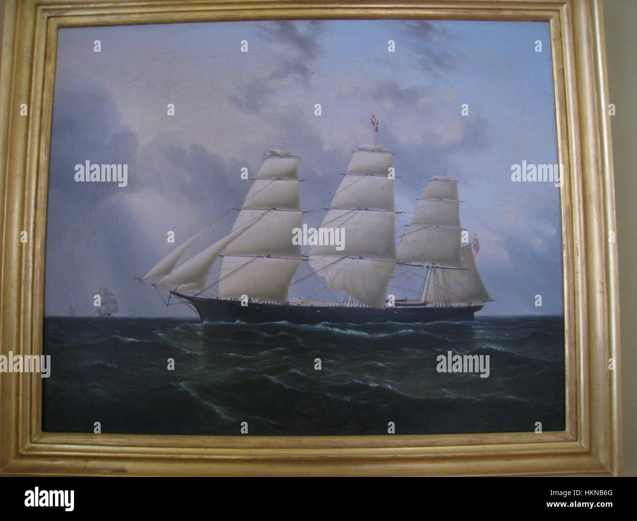'Sovereign of the Seas' by James Butterworth, circa 1852, depicts a ...