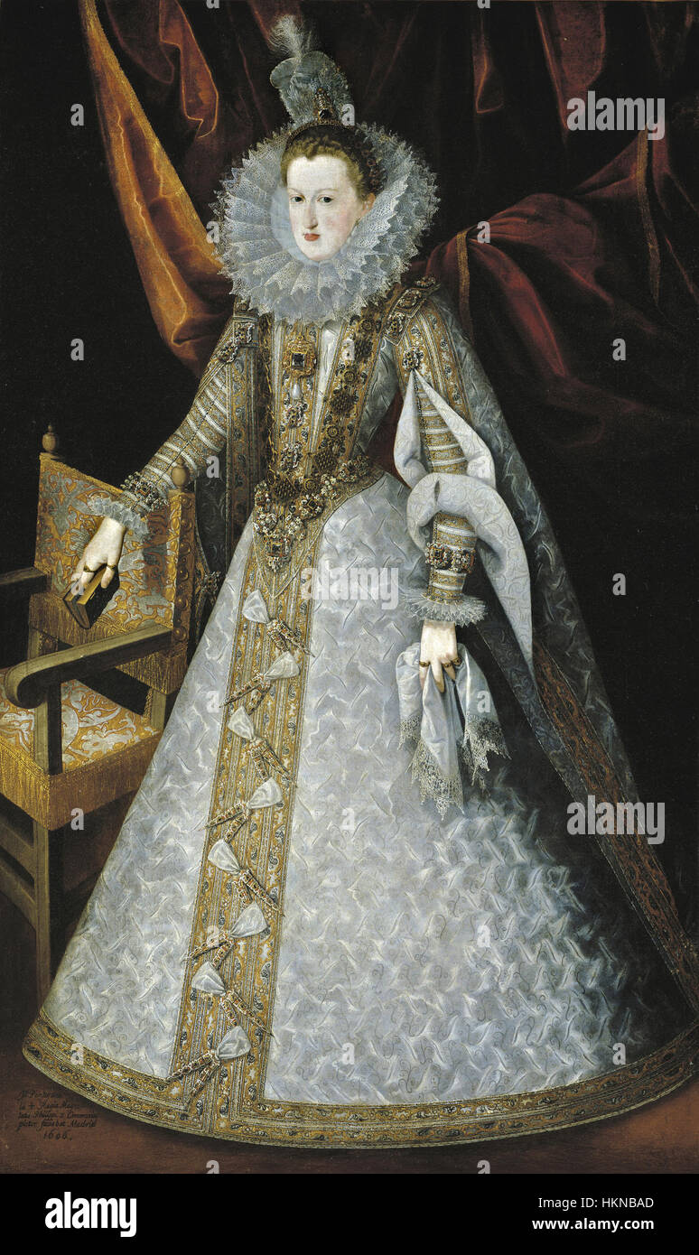 A portrait by Spanish artist Juan Pantoja de la Cruz, capturing the ...