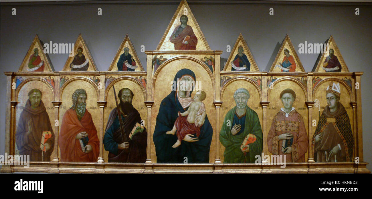 The *Ugolino Di Nerio Polyptych*, housed at The Clark Art Institute in ...