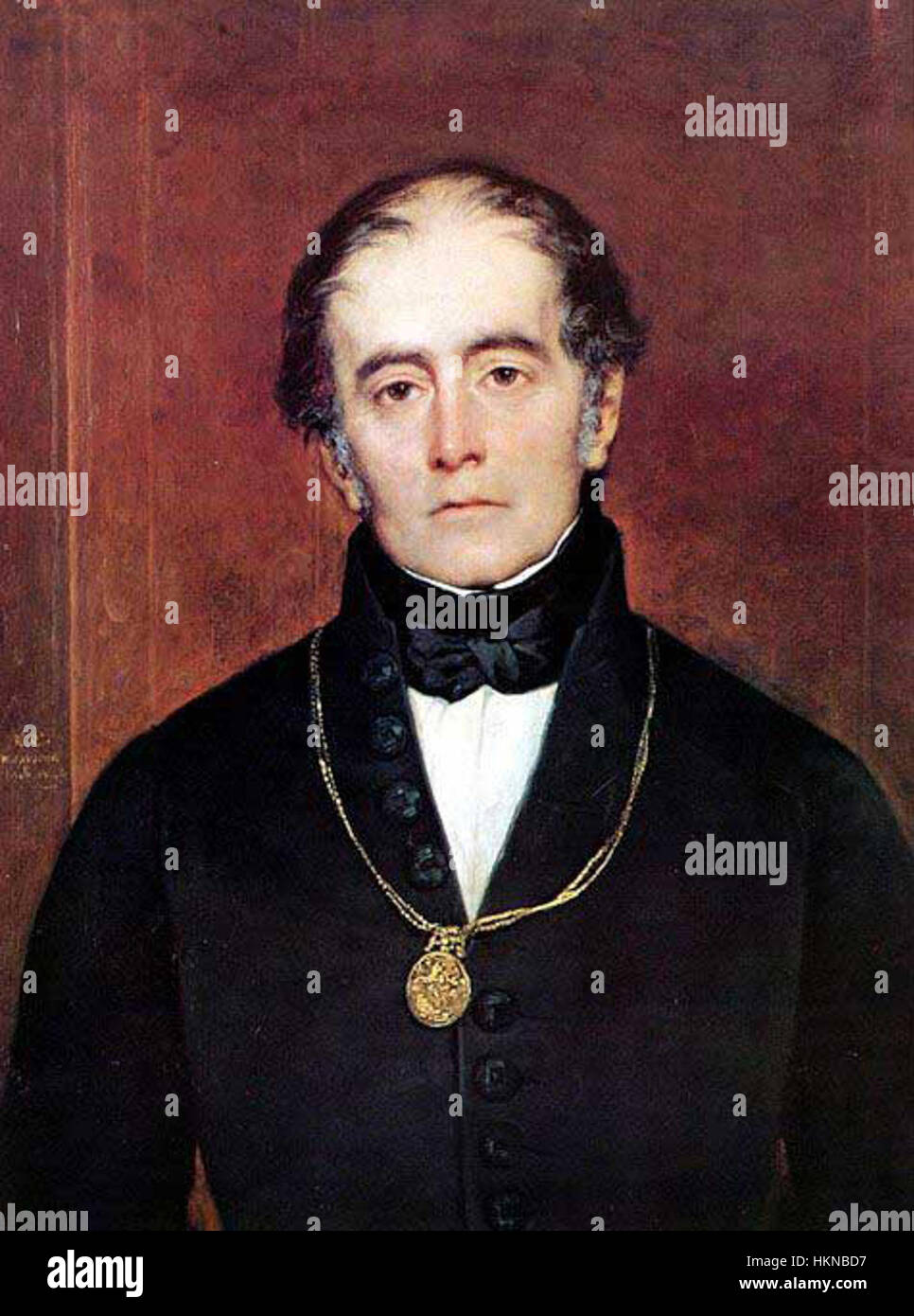 This artwork depicts Andres Bello, a prominent Latin American scholar ...
