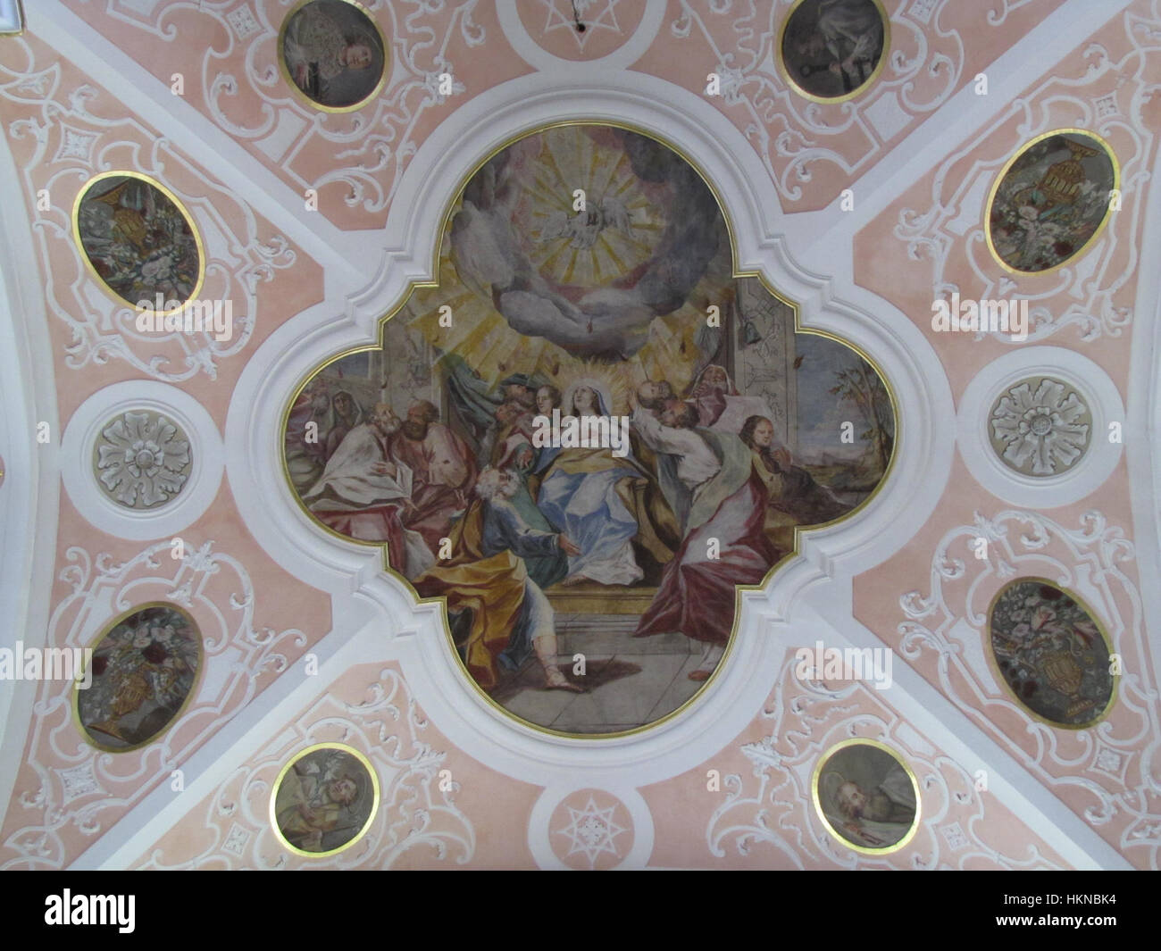 This artwork features a depiction of St. Cyriaque, a 40th-century ...