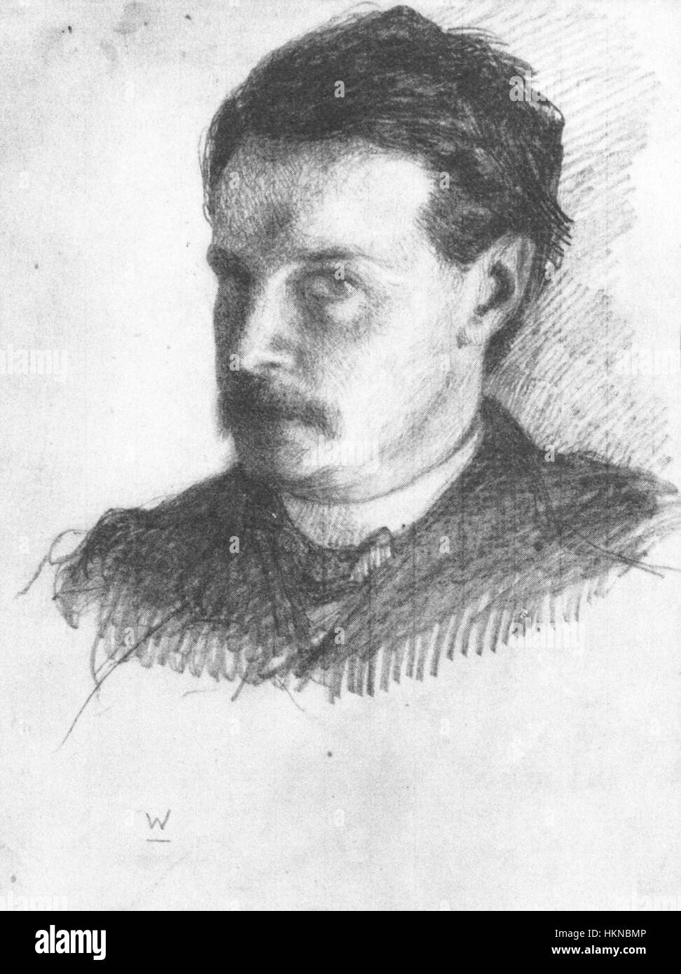 William james self portrait Black and White Stock Photos & Images - Alamy