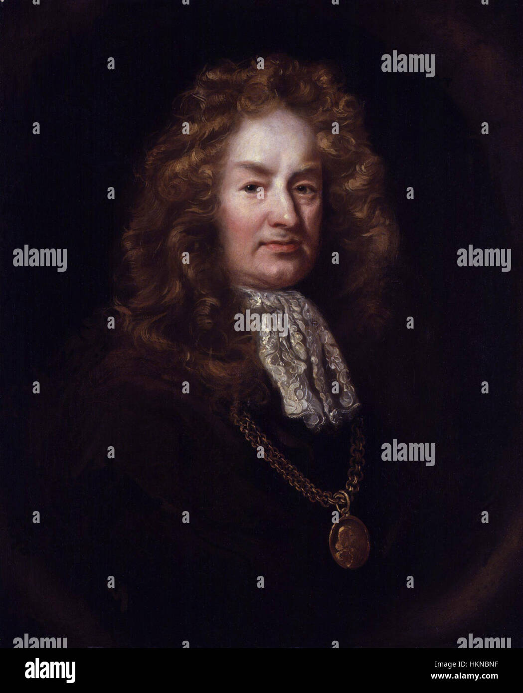 This 17th-century portrait by John Riley depicts Elias Ashmole, a ...