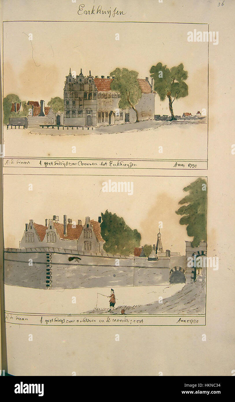 This map from the ‘Atlas Schoemaker’ depicts Noord-Holland and the city ...