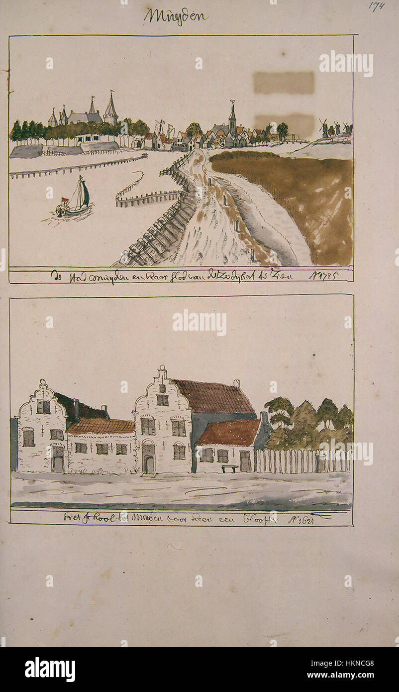 This map from the Atlas Schoemaker shows a detailed view of Muiden in ...