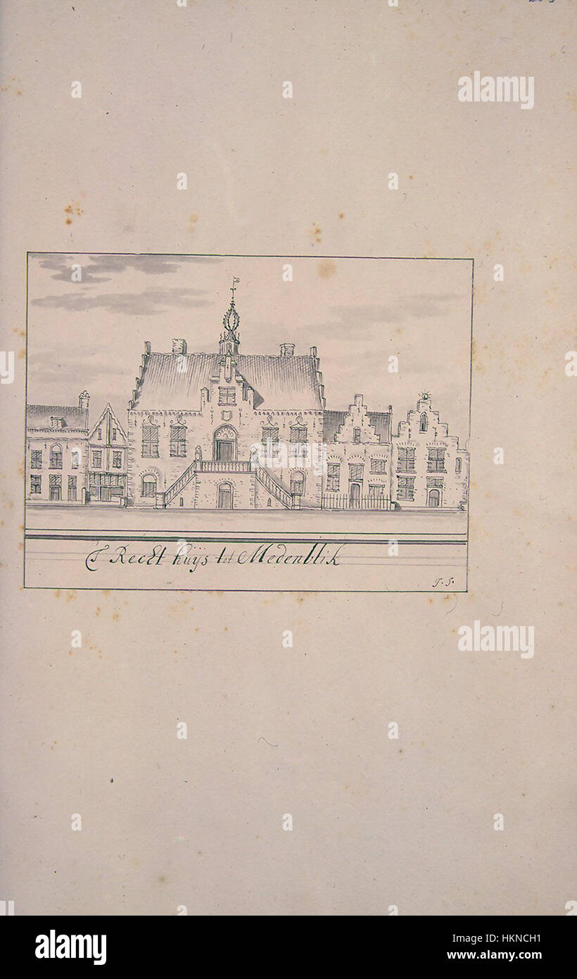 A detailed map of the Medemblik region in Noord-Holland from the Atlas ...