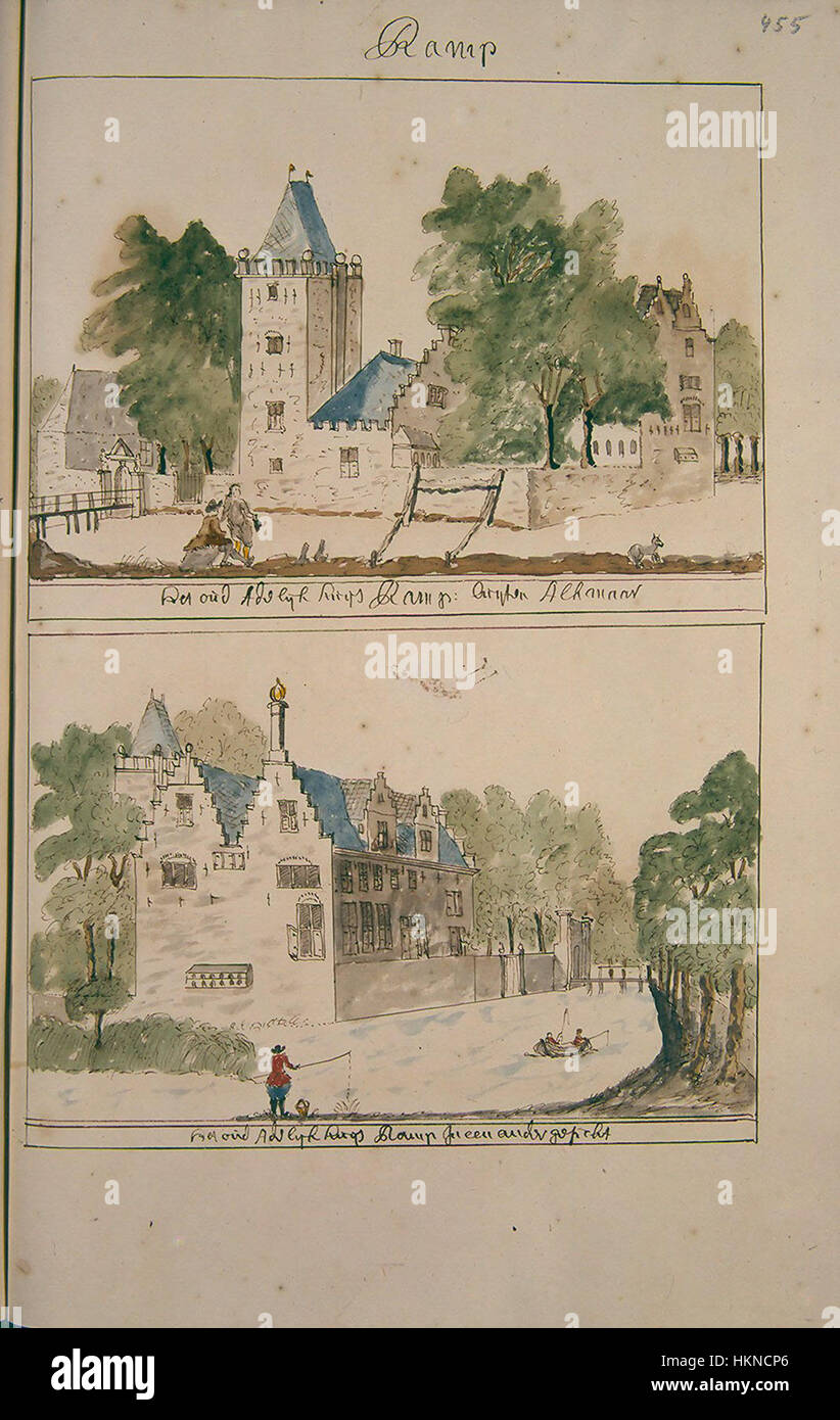 A historical painting of the West Friesland region, specifically ...