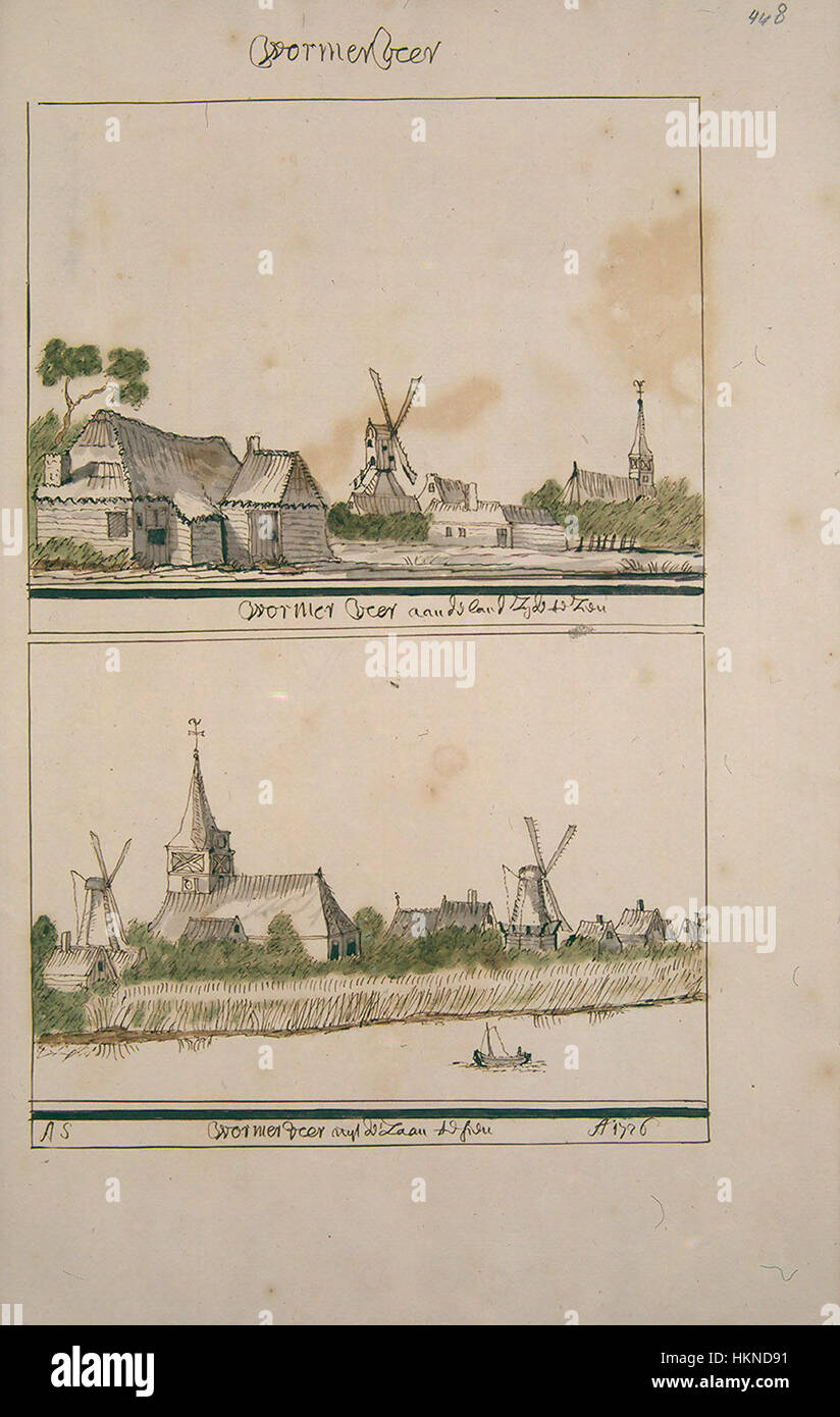 The 'Atlas Schoemaker' map from West Friesland, specifically the ...