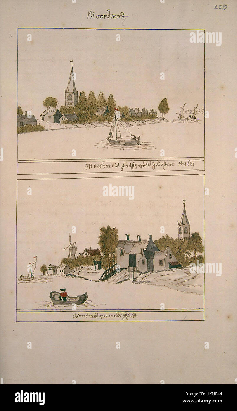 The 'Atlas Schoemaker' map from Zuid-Holland's Moordrecht region offers ...
