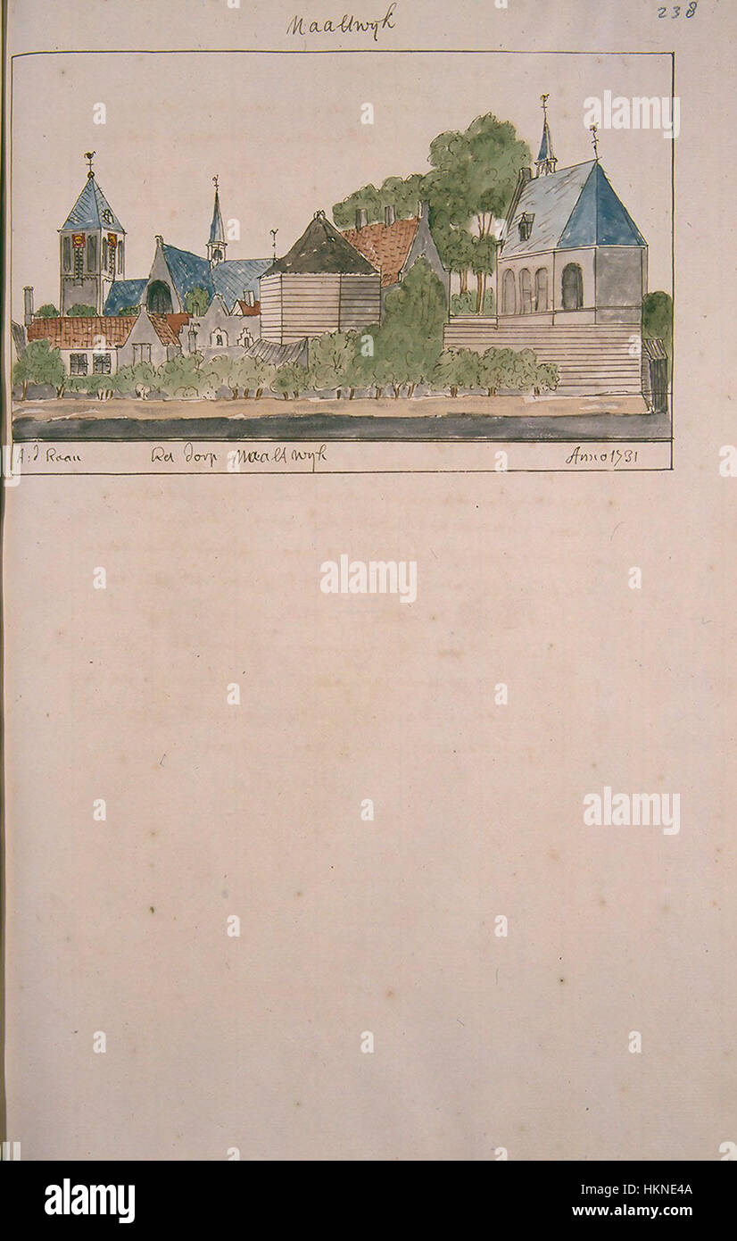 A historical map of Zuid-Holland, specifically focusing on Naaldwijk ...