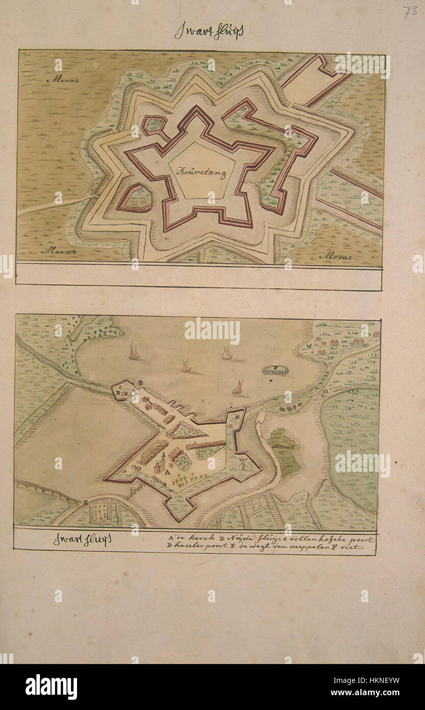 A map from Atlas Schoemaker's 'Overijssel Deel 2', depicting the region ...