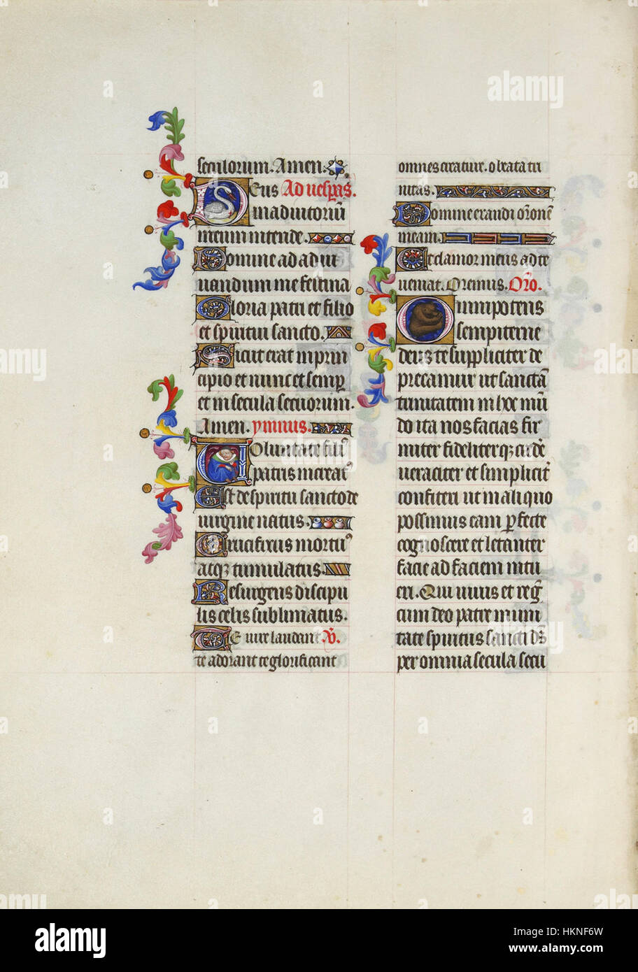 A manuscript page from the 15th century, showcasing intricate medieval ...