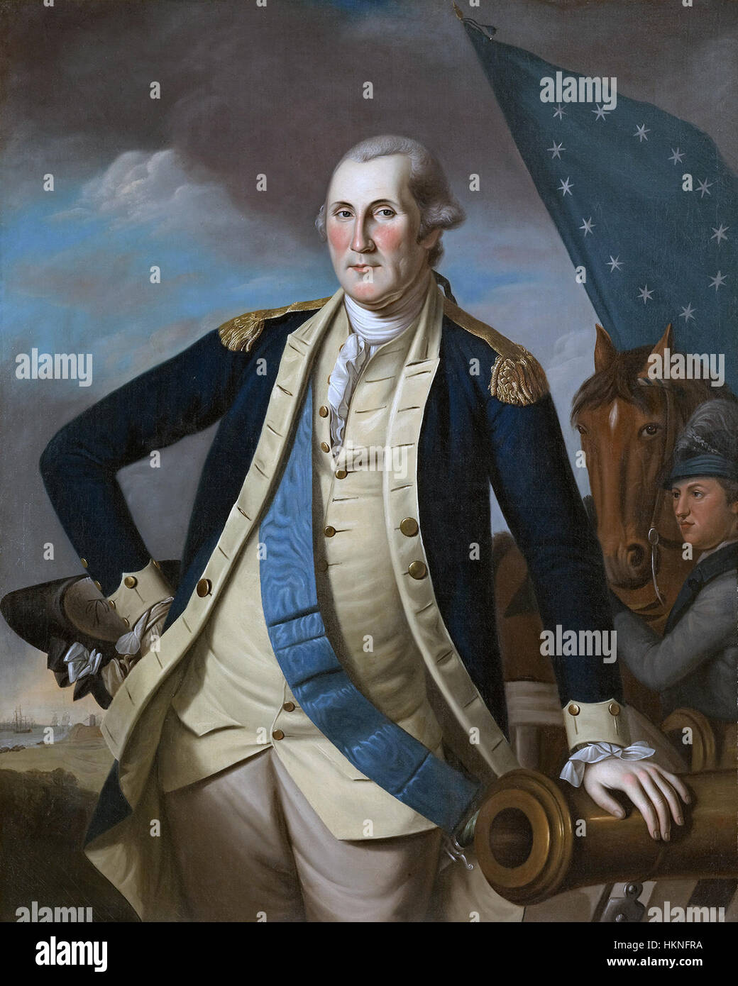 Charles Willson Peale’s portrait of George Washington, painted between ...