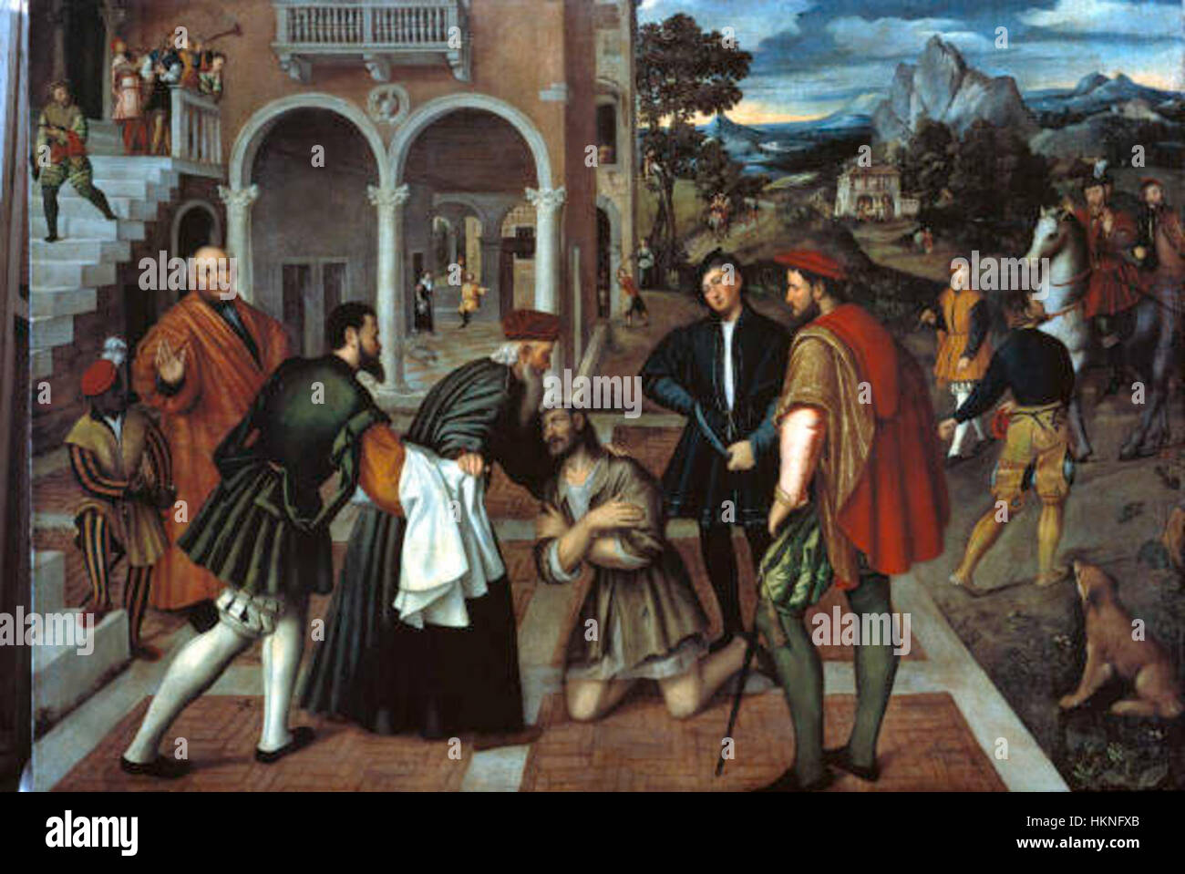 A painting by Bernardino Licinio from 1535, depicting the Biblical ...