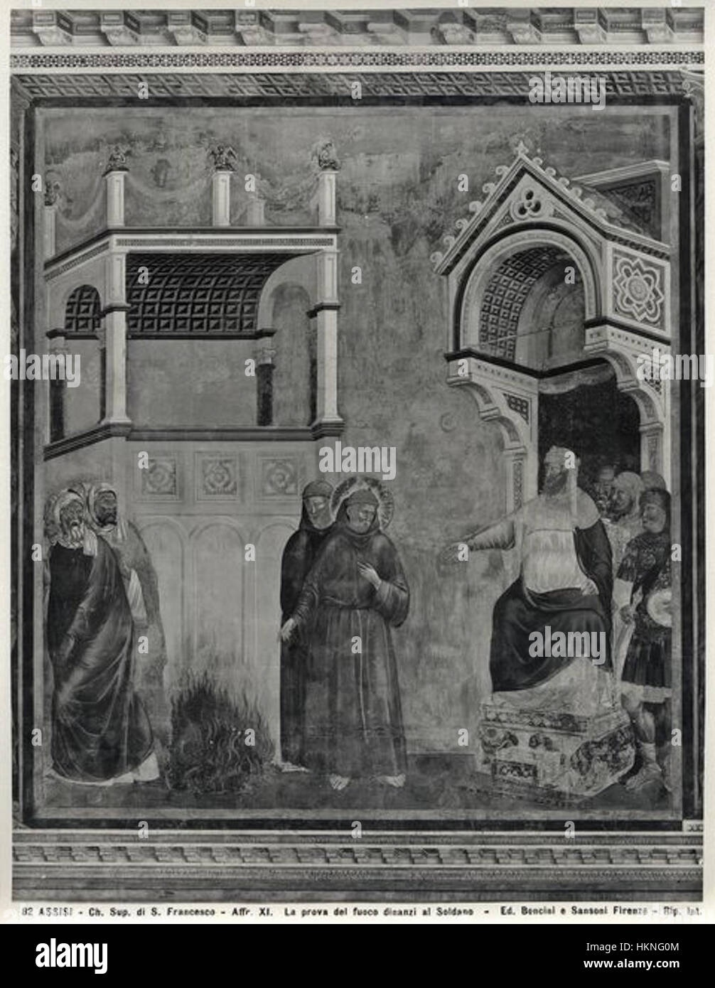 'San Francesco d'Assisi davanti al sultano' by Giotto depicts the ...