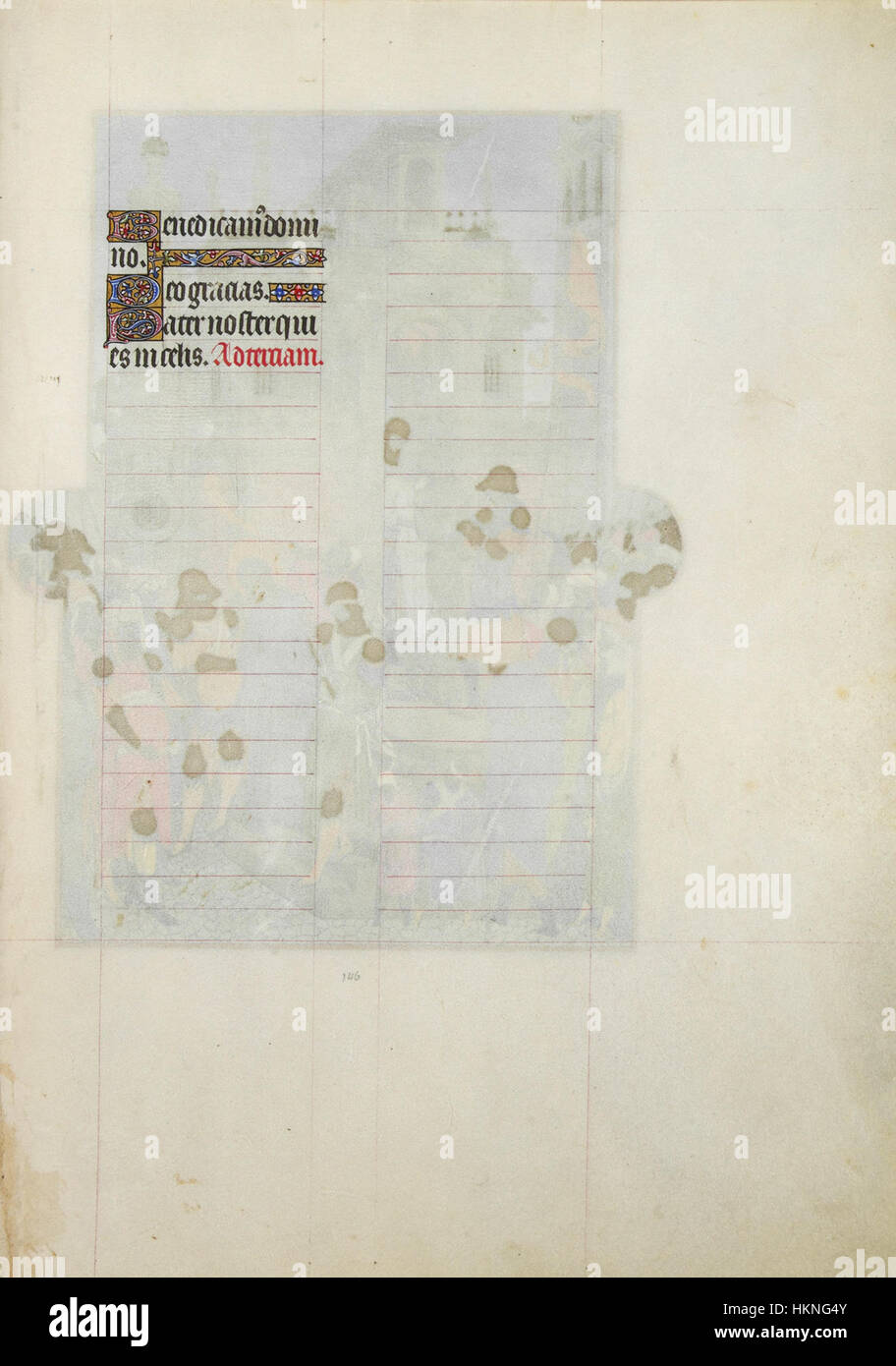 This artwork from the 16th century depicts a scene with precise ...