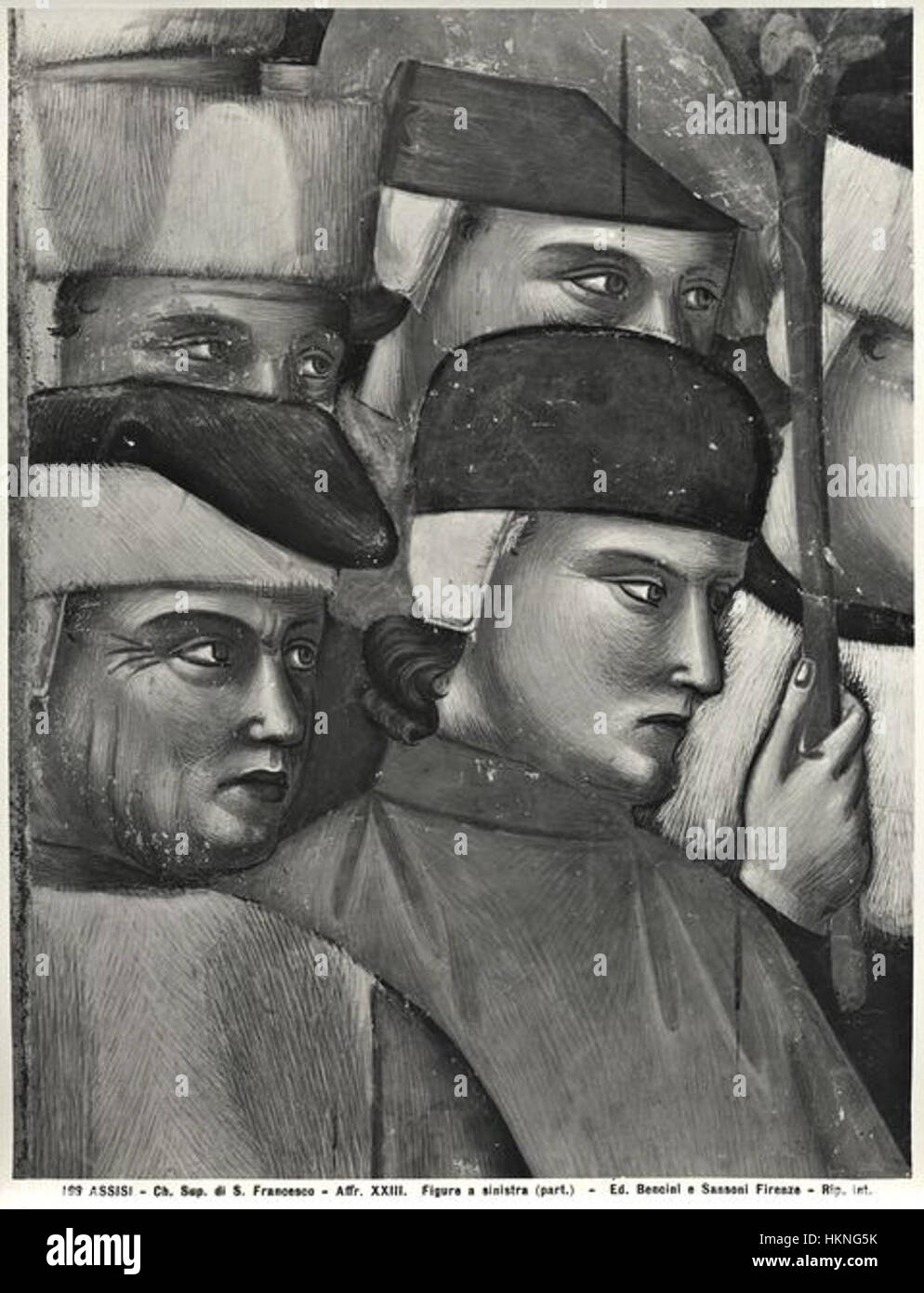 This painting, 'Pianto di Santa Chiara e delle Compagne' by Giotto, depicts the sorrow of Saint ...