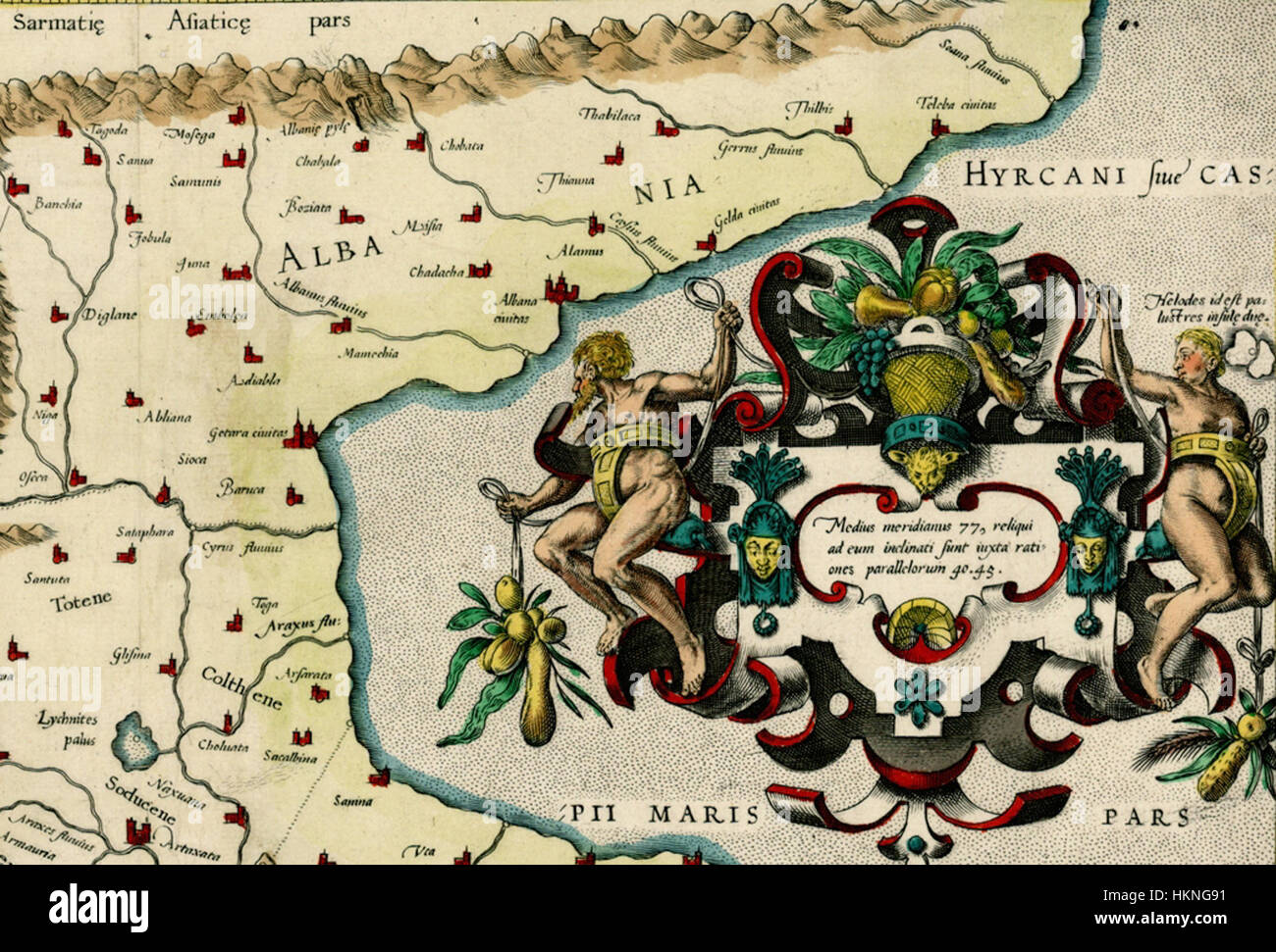A map from Gerard Mercator’s *Tabula Asiae III*, depicting regions ...