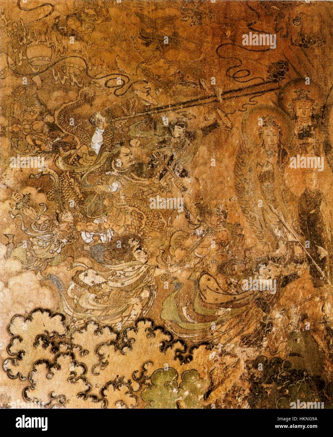 Atelier of Wang Kui (12 century). The Defeat of Mara (detail of The ...