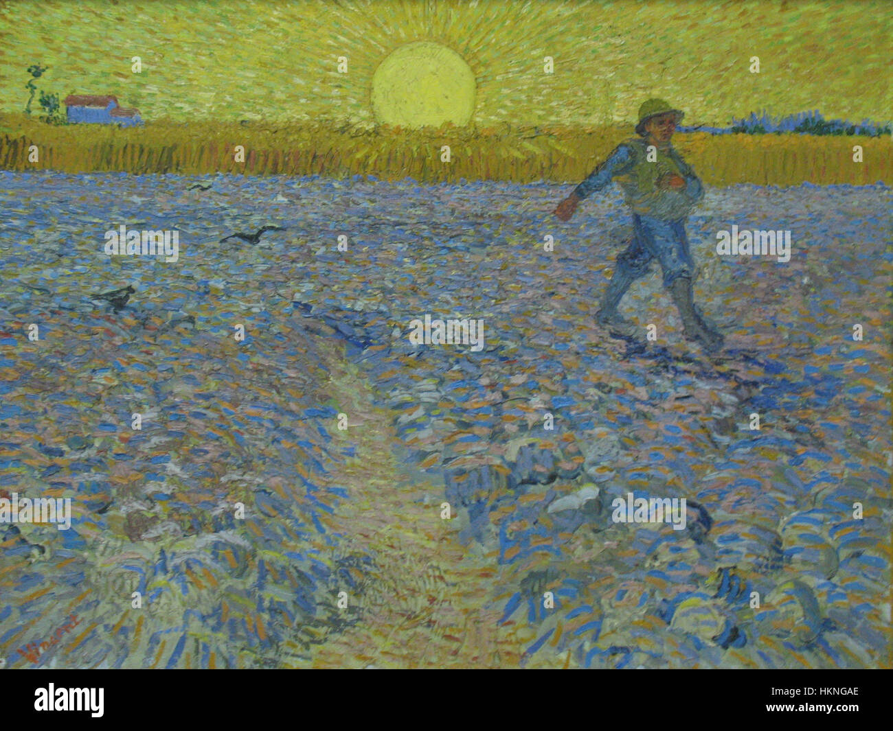 Vincent van gogh sower painting impressionist impressionism art artist artwork hi-res stock ...