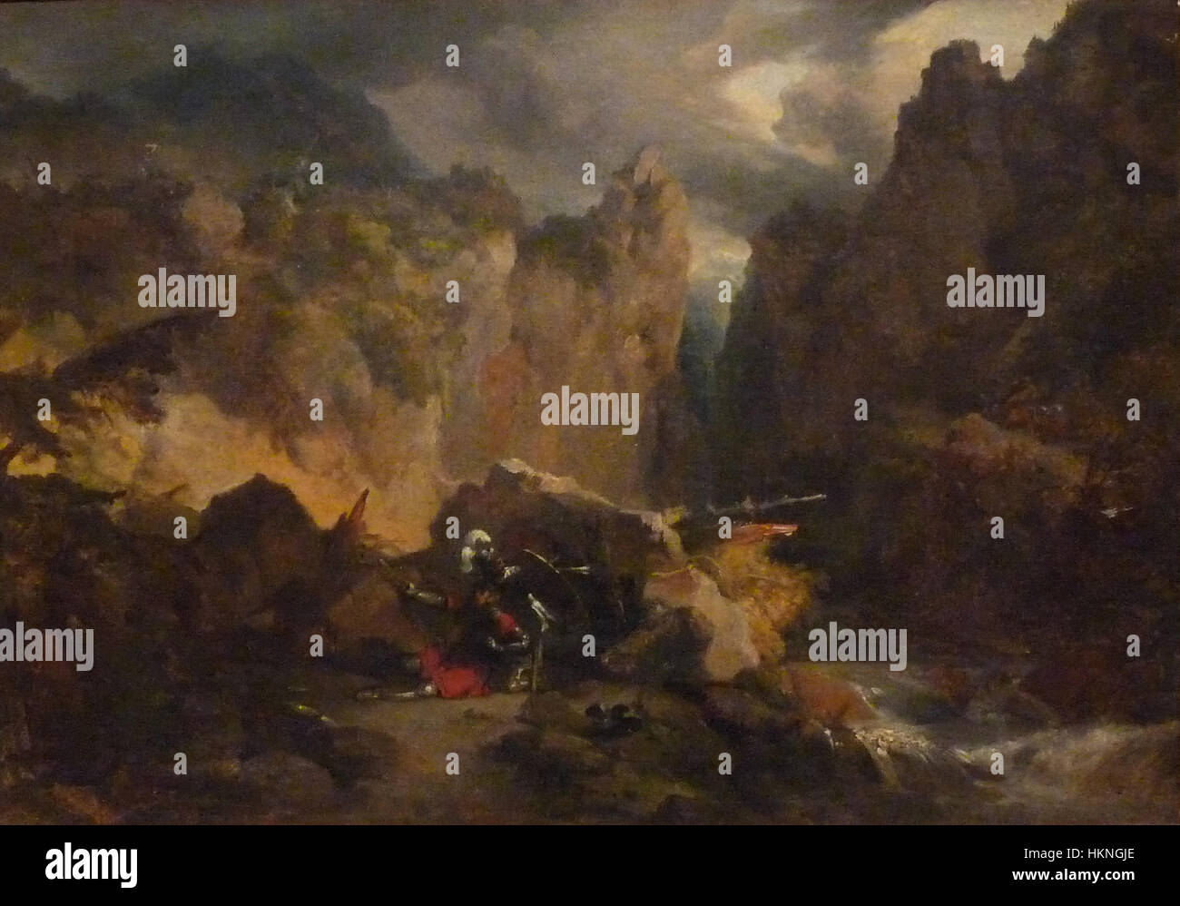 AE Michallon’s *Paysage avec la Mort de Roland* sketch captures a ...