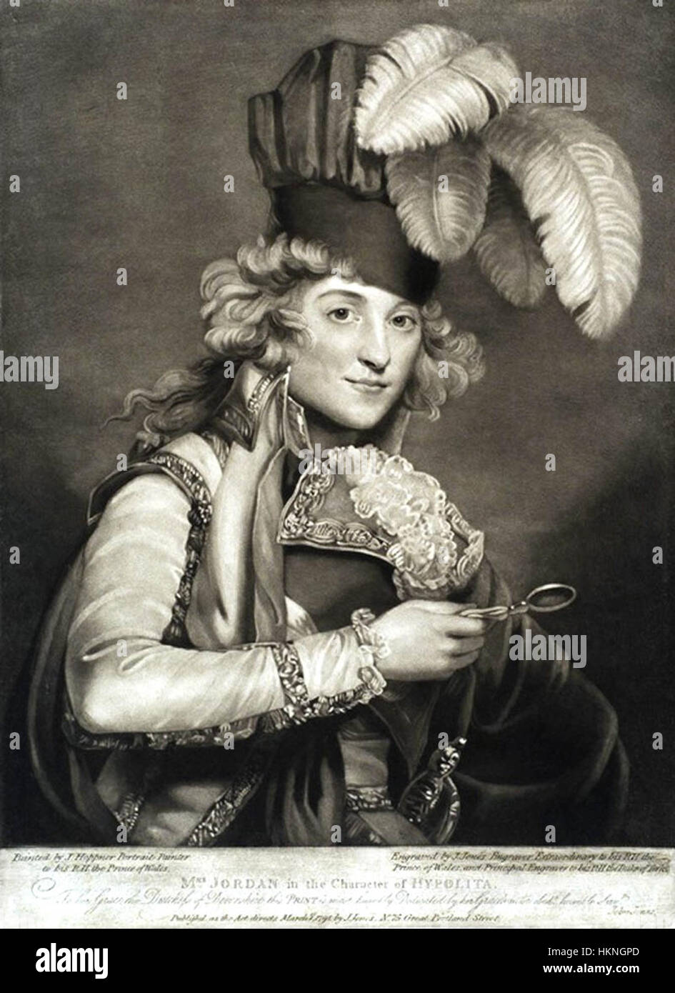 This portrait of Dorothy Jordan captures her as a prominent stage ...