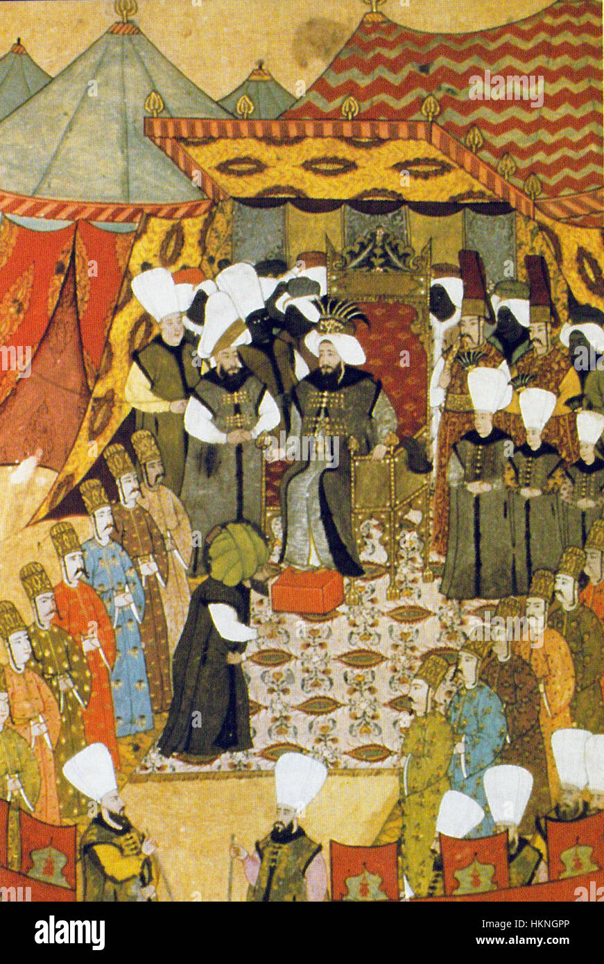 This 1720 painting of Sultan Ahmet III captures the Ottoman ruler in a ...