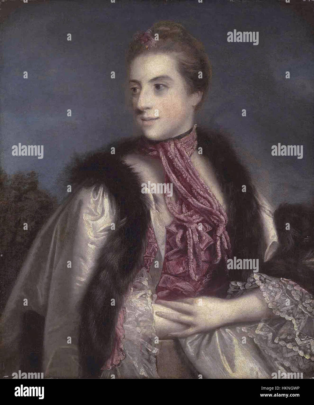 Portrait of Elizabeth Drax, Countess of Berkeley, painted by Joshua ...