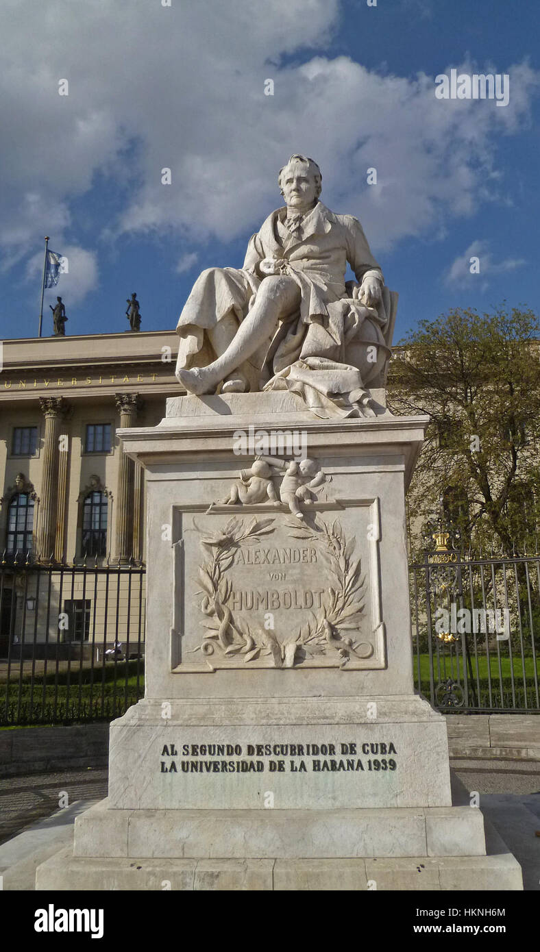 This portrait of Alexander von Humboldt, a renowned German explorer and ...