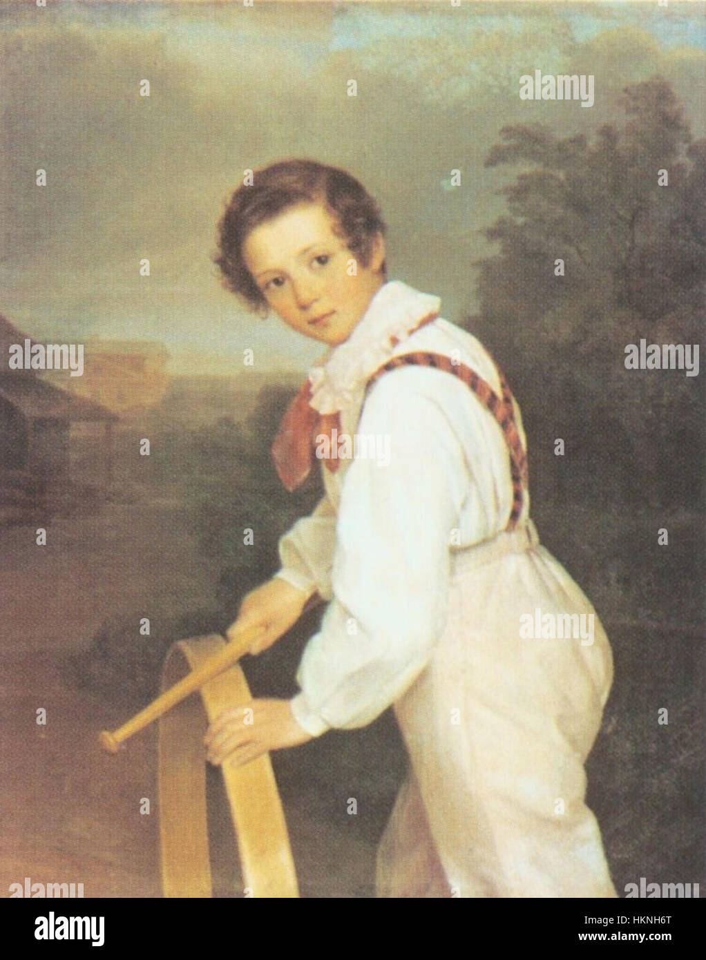 The portrait of S. Bibikov by Orlov Pimen is a significant work of 19th ...