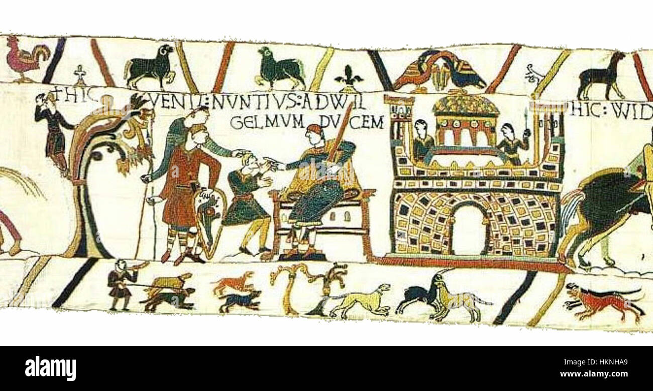 Scene 12 of the Bayeux Tapestry portrays an important moment in the ...