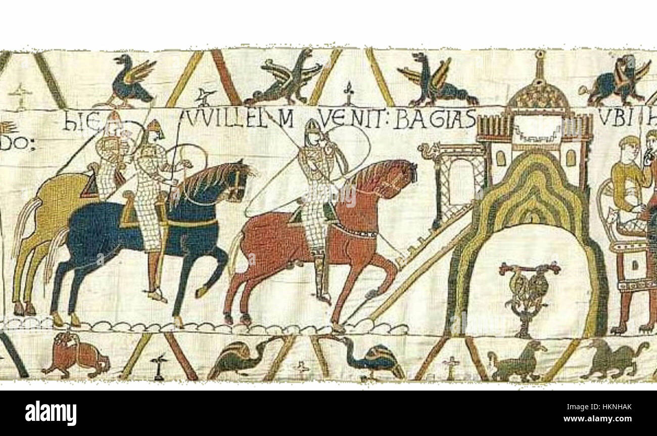 Scene 22 of the Bayeux Tapestry depicts an important moment in the ...