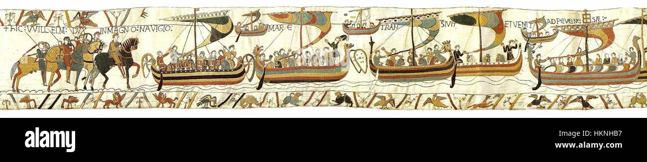 Scene 38 of the Bayeux Tapestry illustrates a significant moment in the ...