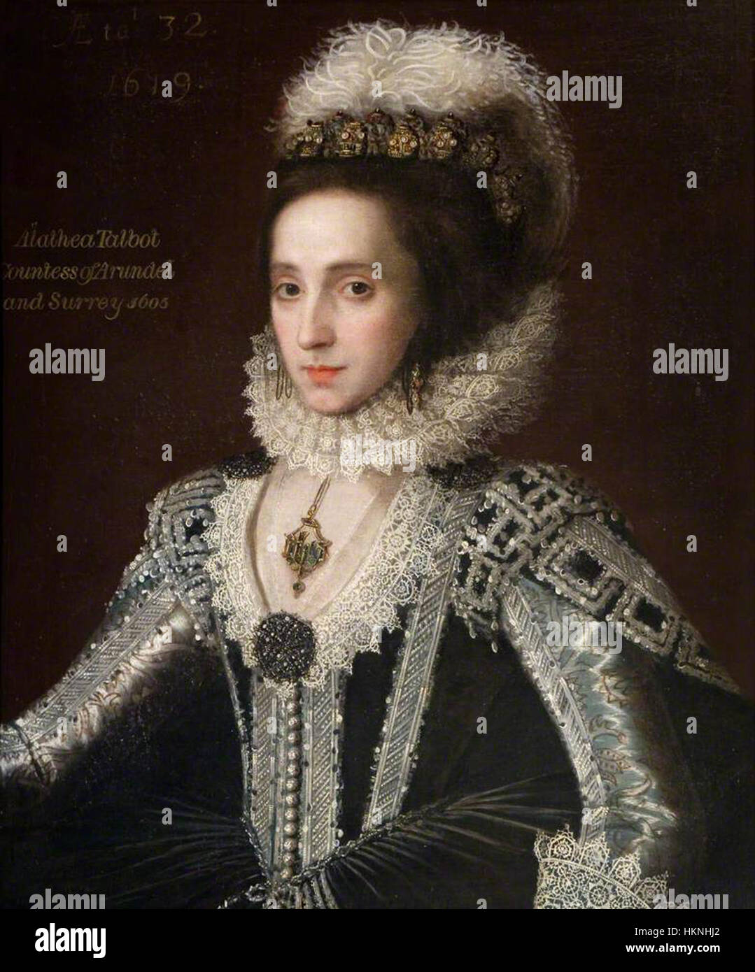 This portrait of Alathea Talbot, displayed at Ingestre Hall Residential ...