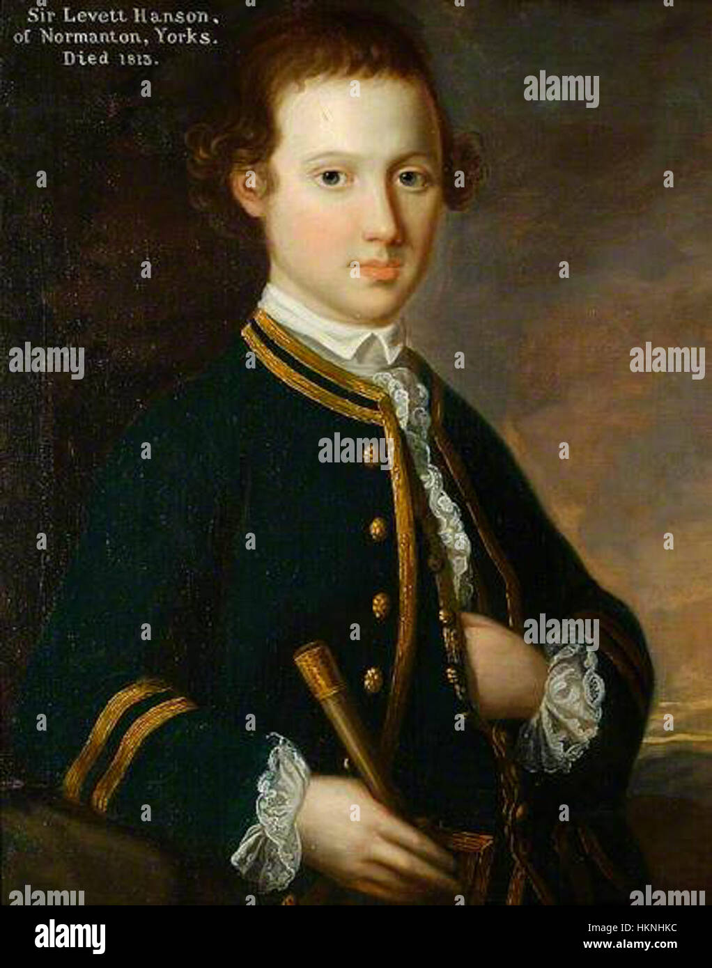 'Sir' Levett Hanson of Normanton, Yorkshire, painted in 1790, portrays ...