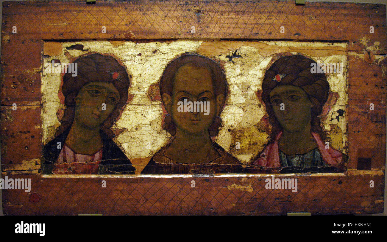 'Christus Emmanuel mit Erzengeln' is a religious painting depicting ...