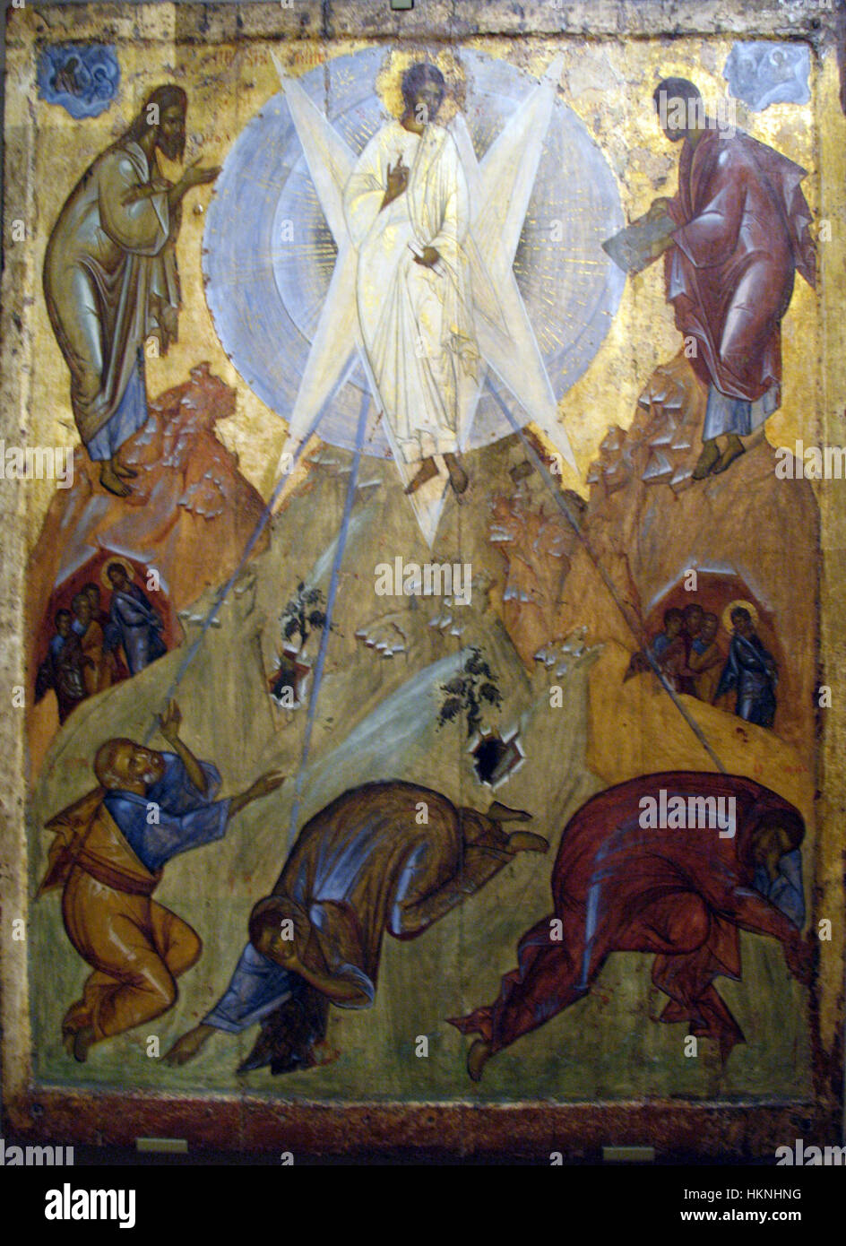 The 'Transfiguration' by Theophanes the Greek is a Byzantine icon that ...