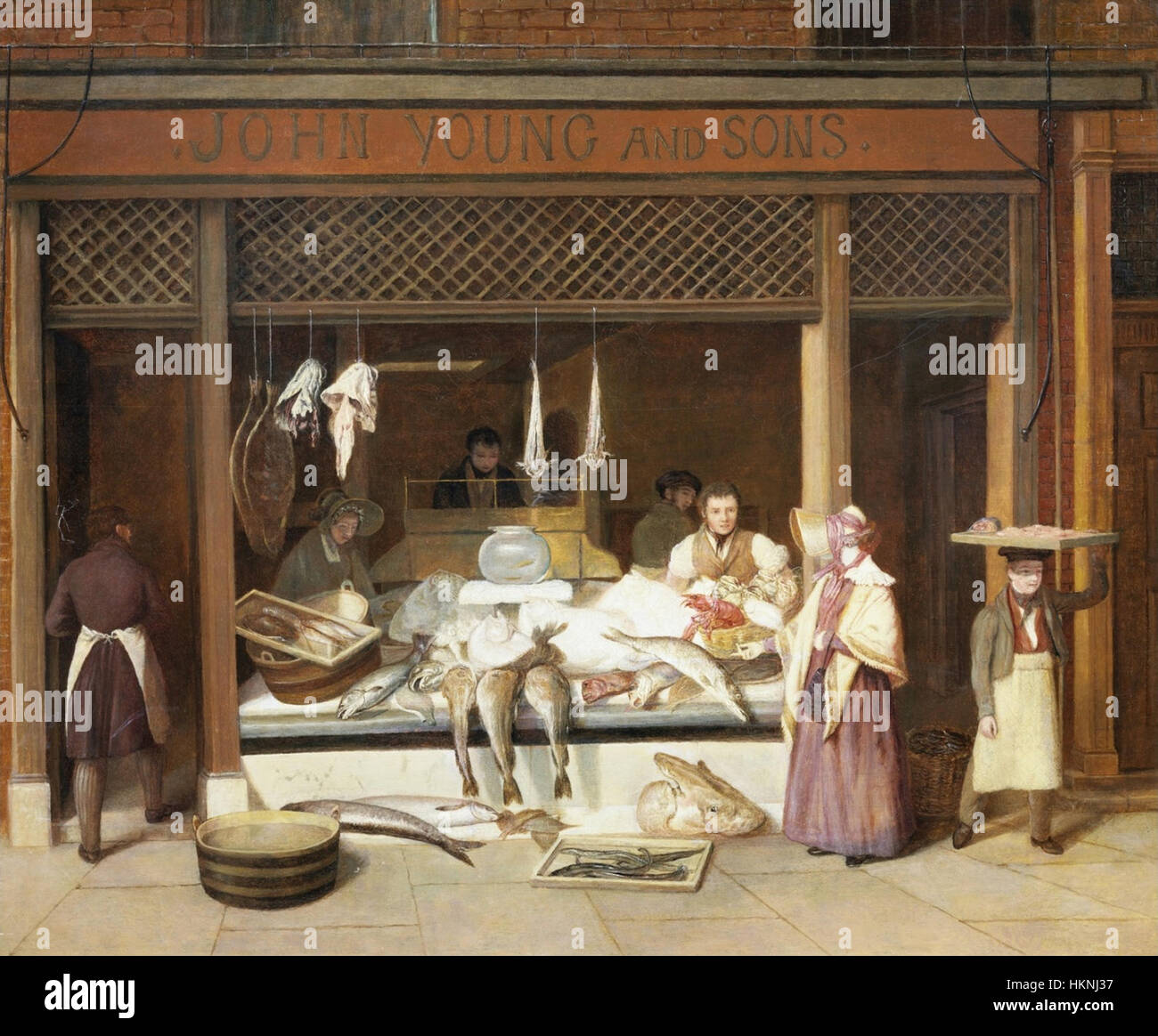 Fish shop 19th century hi-res stock photography and images - Alamy