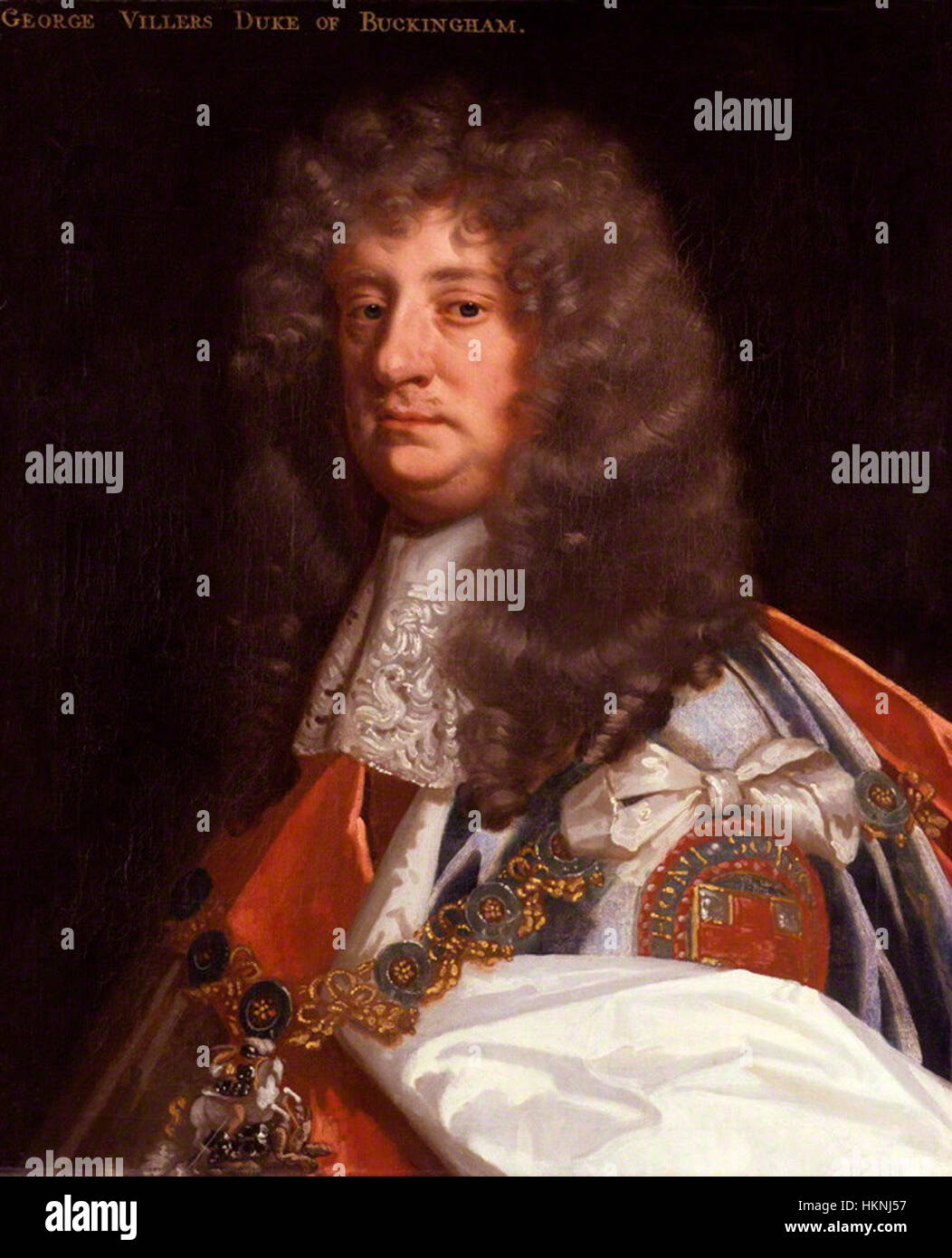The portrait of the 2nd Duke of Buckingham captures the noble figure in ...