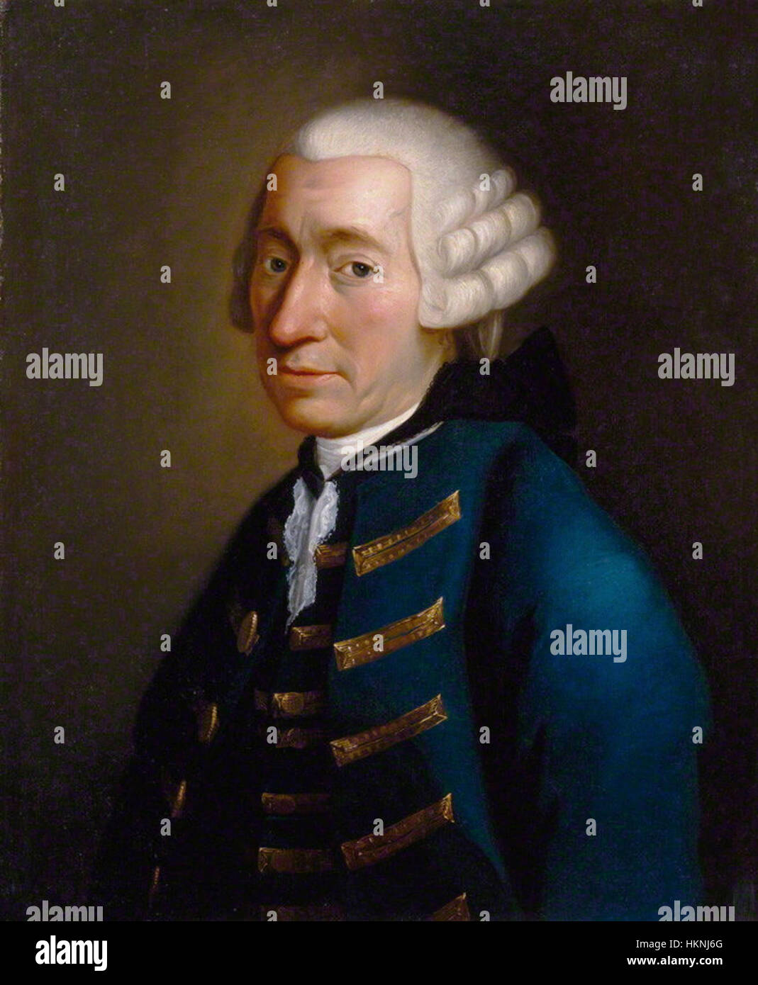 A portrait of Tobias Smollett, a prominent 18th-century British author ...