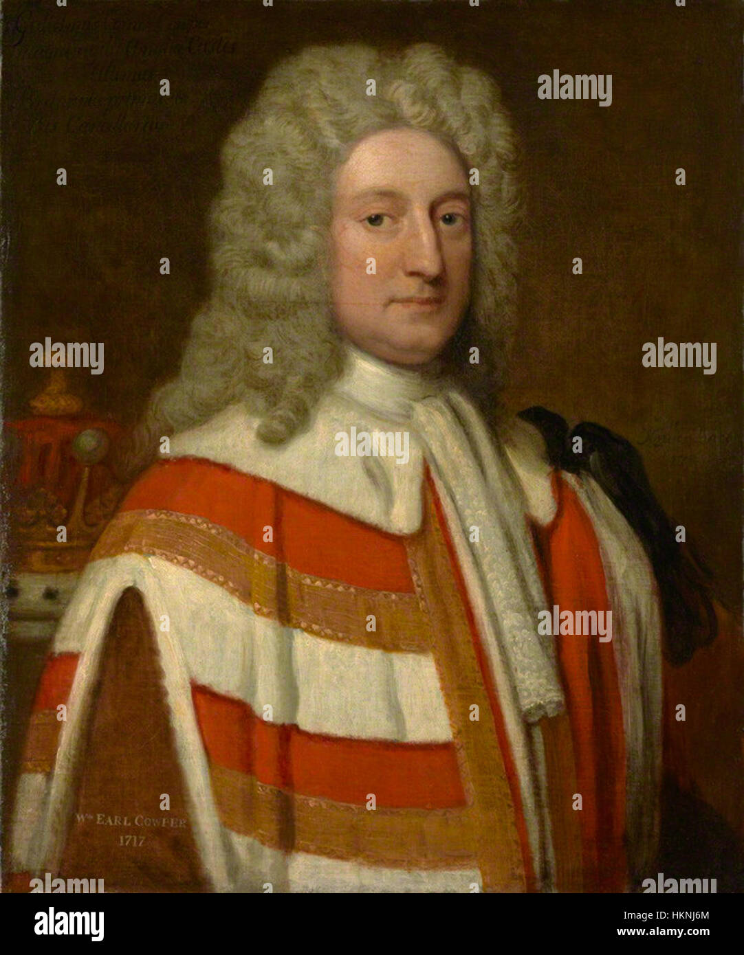 This portrait of William Cowper, 1st Earl Cowper, painted by Sir ...
