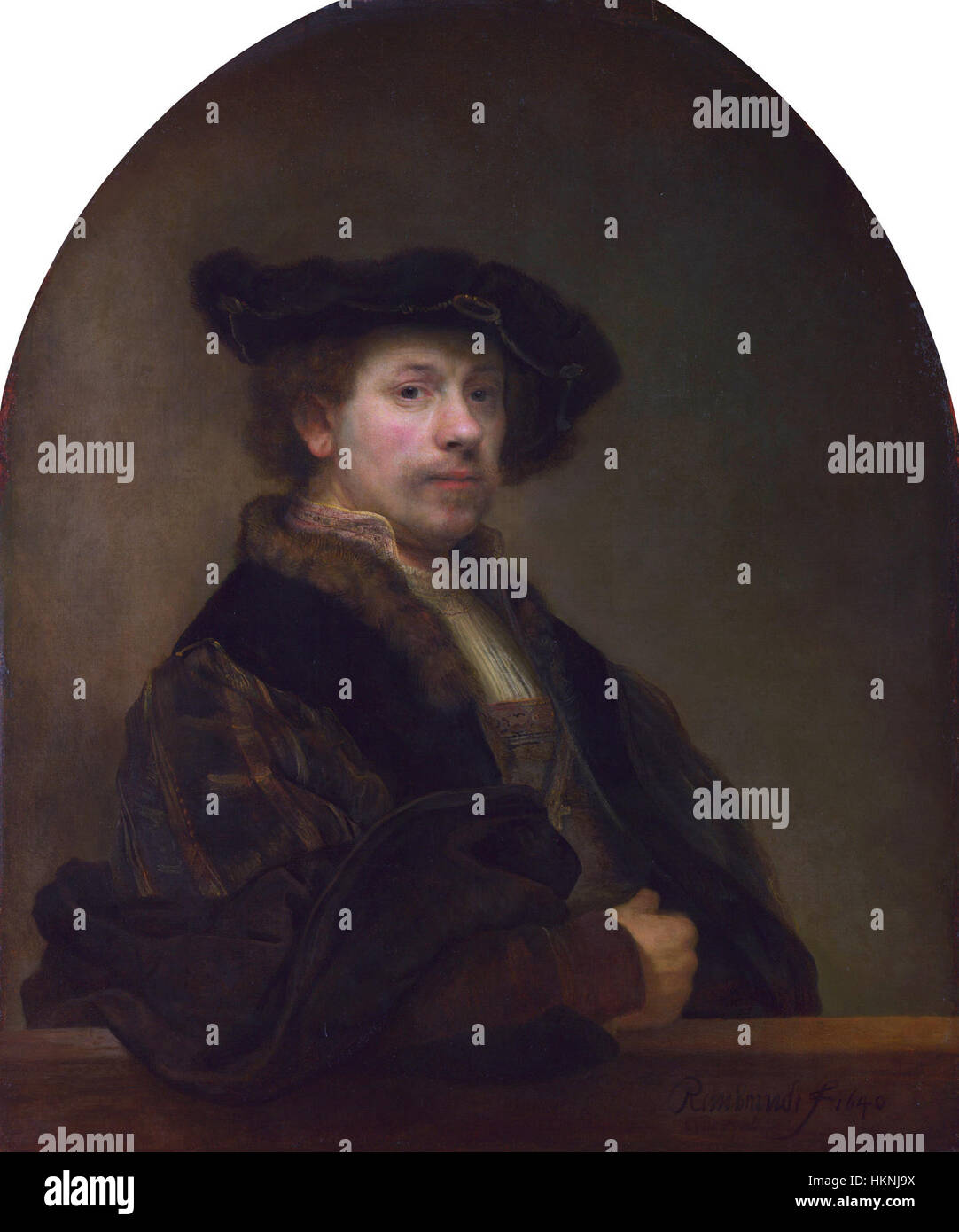 This self-portrait by Rembrandt, painted in 1640, is one of the many ...