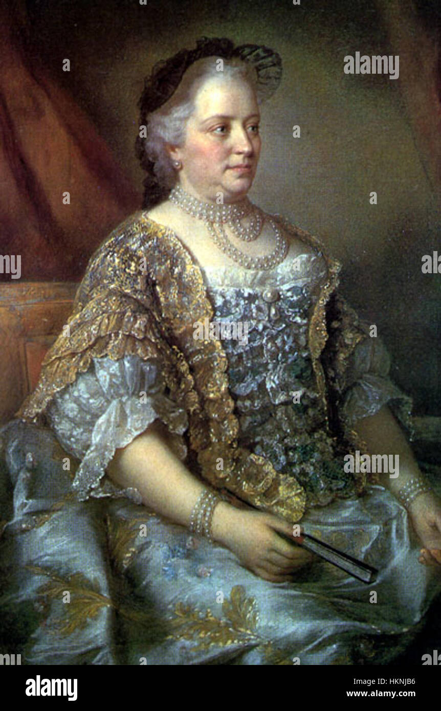Maria Theresia I, an influential ruler in European history, is captured ...