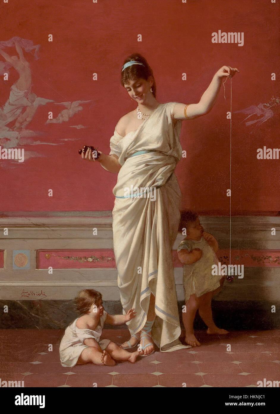 'Cherries' by Amos Cassioli is a still life painting highlighting the ...