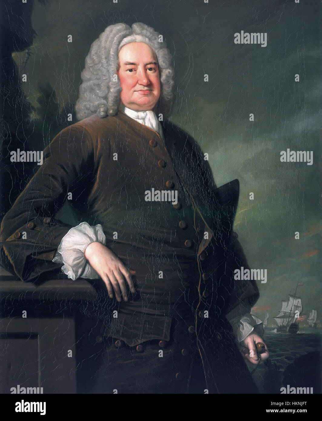 Admiral Sir John Norris, cirka 1735 Stock Photo - Alamy
