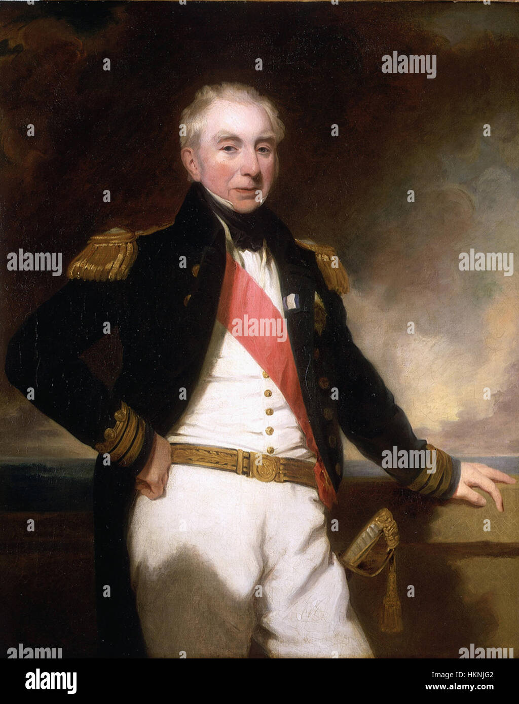 The portrait of Admiral Sir Robert Stopford commemorates his ...