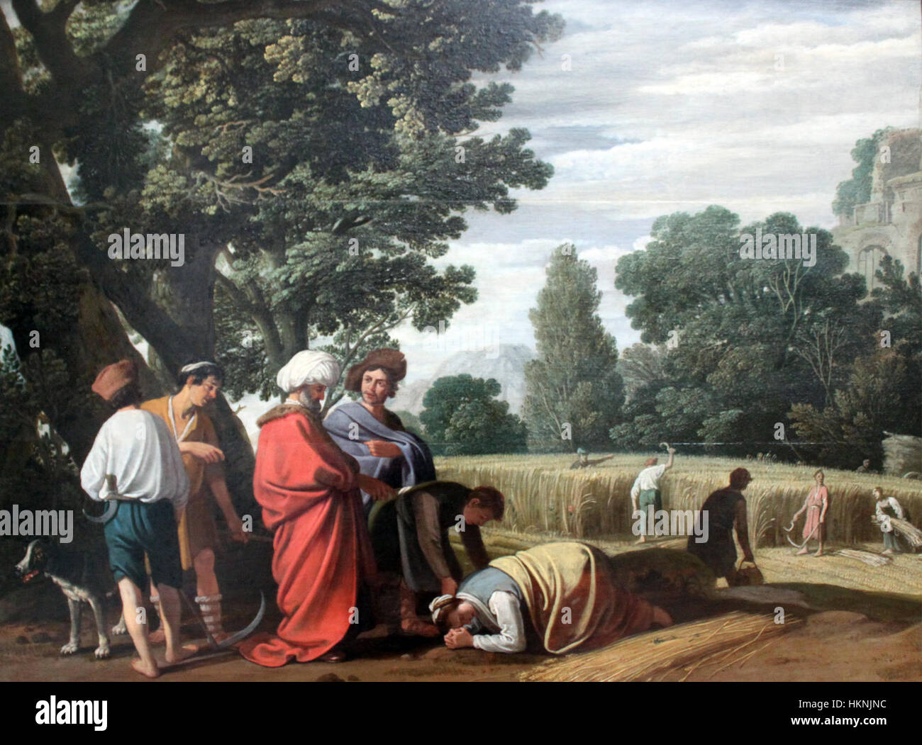'Ruth and Boaz' by Moeyaert is a biblical painting depicting the famous ...