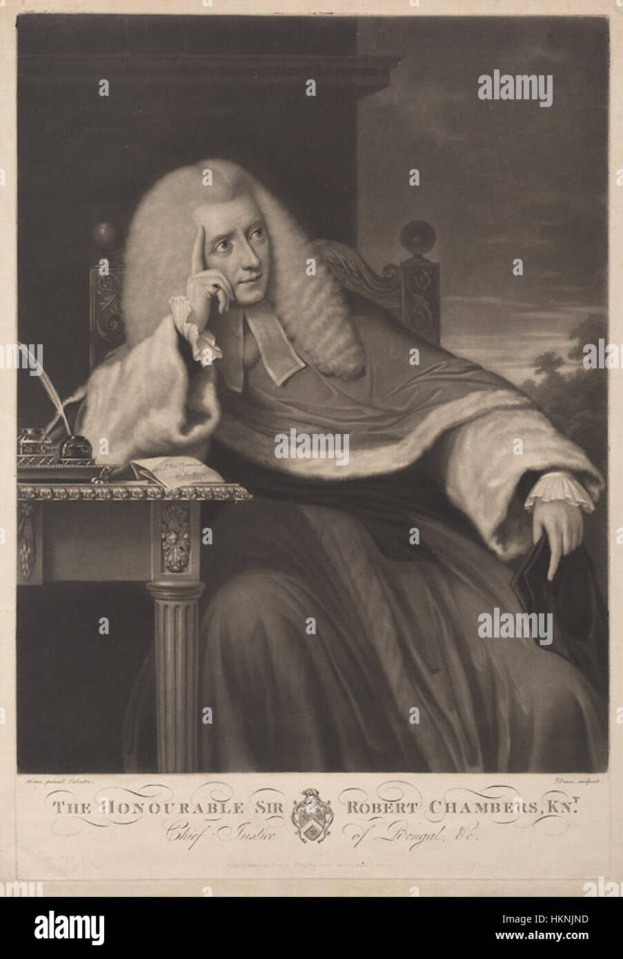 This portrait of Sir Robert Chambers, an influential 18th-century ...